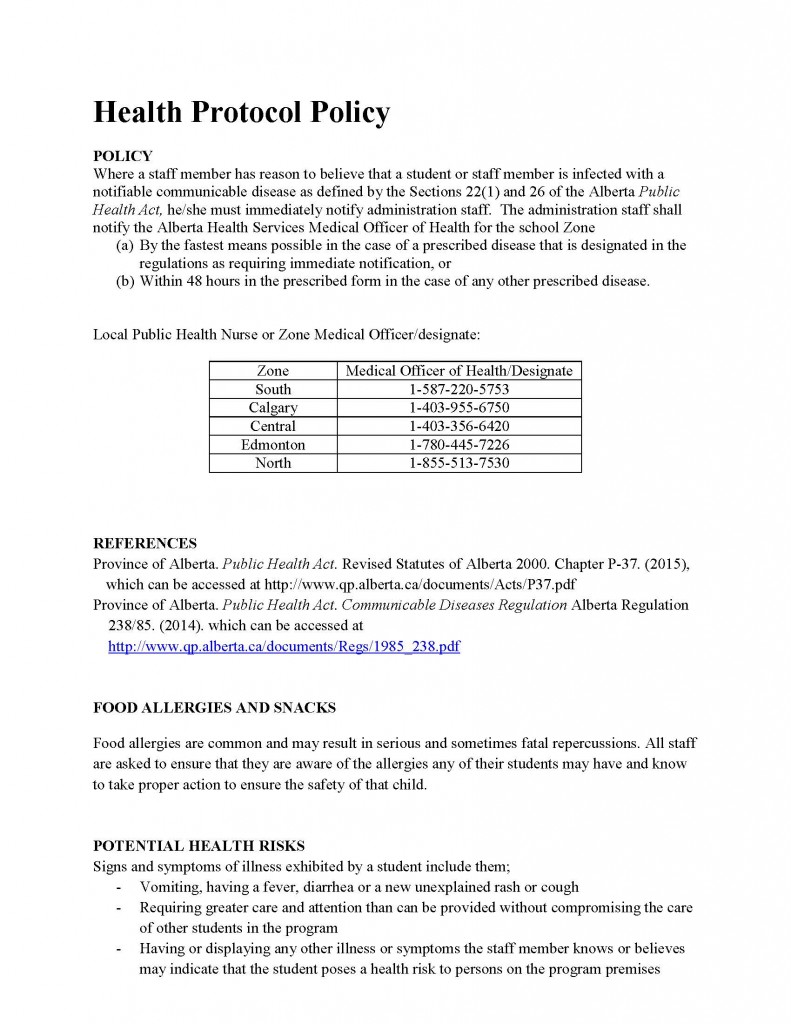 Health Protocol Policy – Nebula Academy